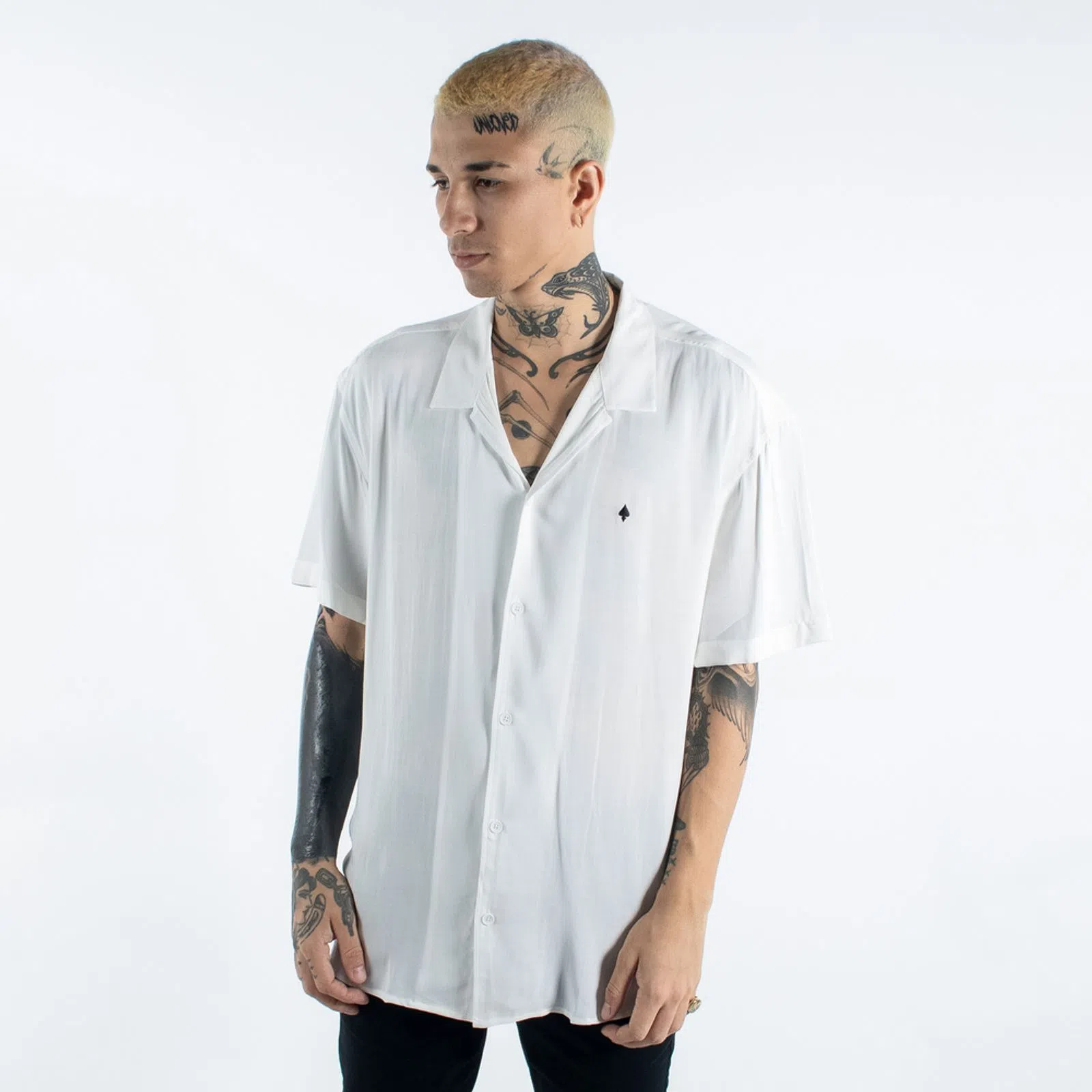 CAMISA MCD NEON BRANCA MANGA CURTA BOTÃO – The Point CAMISA MCD NEON BRANCA MANGA CURTA BOTÃO – The Point